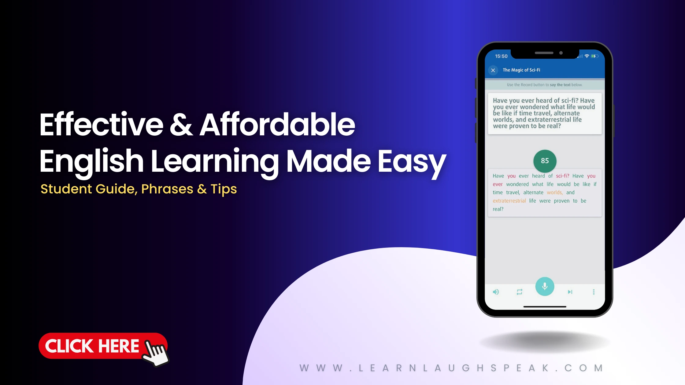 Effective & Affordable English Learning Made Easy - Learn Laugh Speak