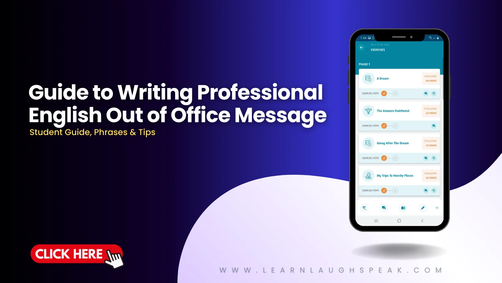 Writing Professional English Out of Office Message - Learn Laugh Speak