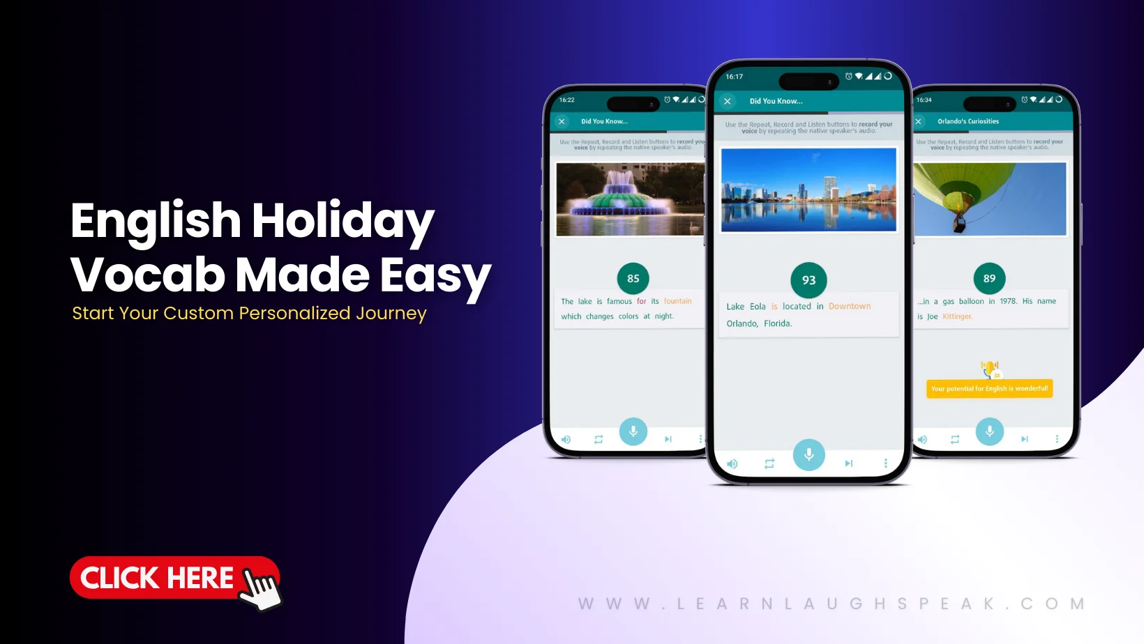 Learn Essential English Holiday Vocabulary - Learn Laugh Speak