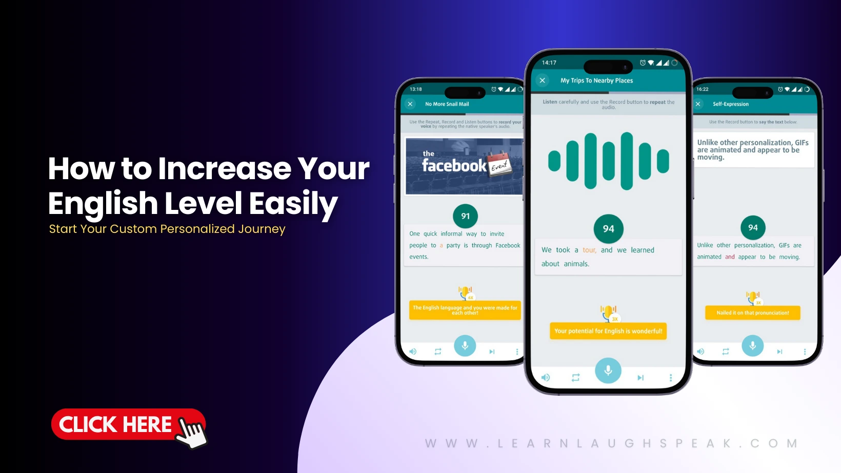 How to Increase Your English level in 2 months - Learn Laugh Speak